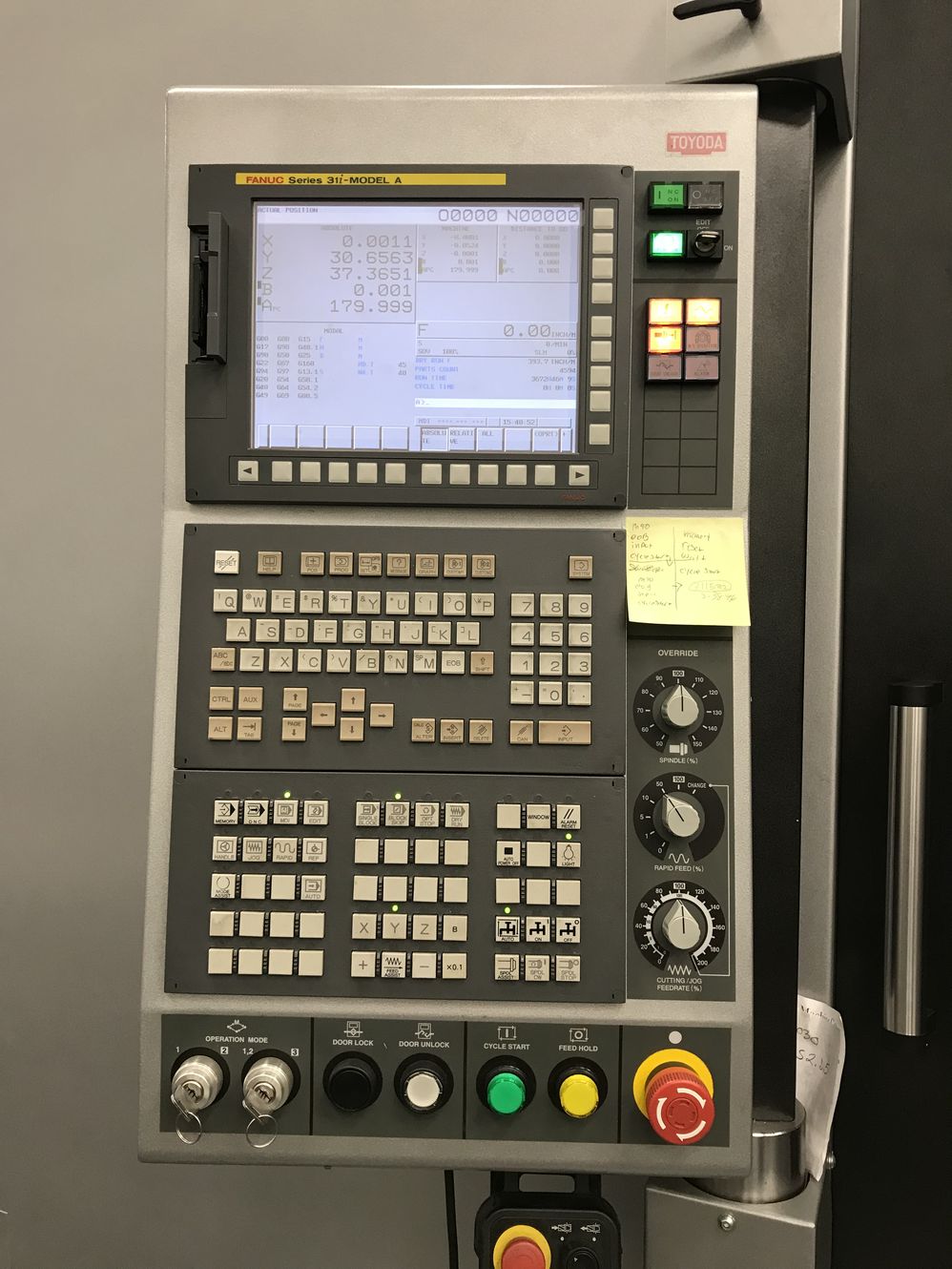 Toyoda FH500J Horizontal Dual Table Index CNC Mill w/ Low Hours - The ...