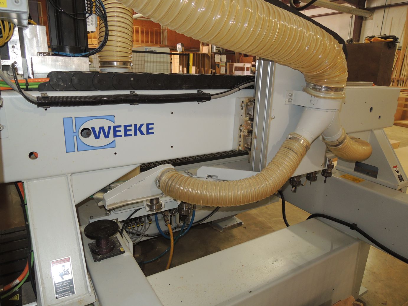 Weeke Optimat BHP 008 Vantech 510 5" x 10" CNC Router w/ Auto Unload ...