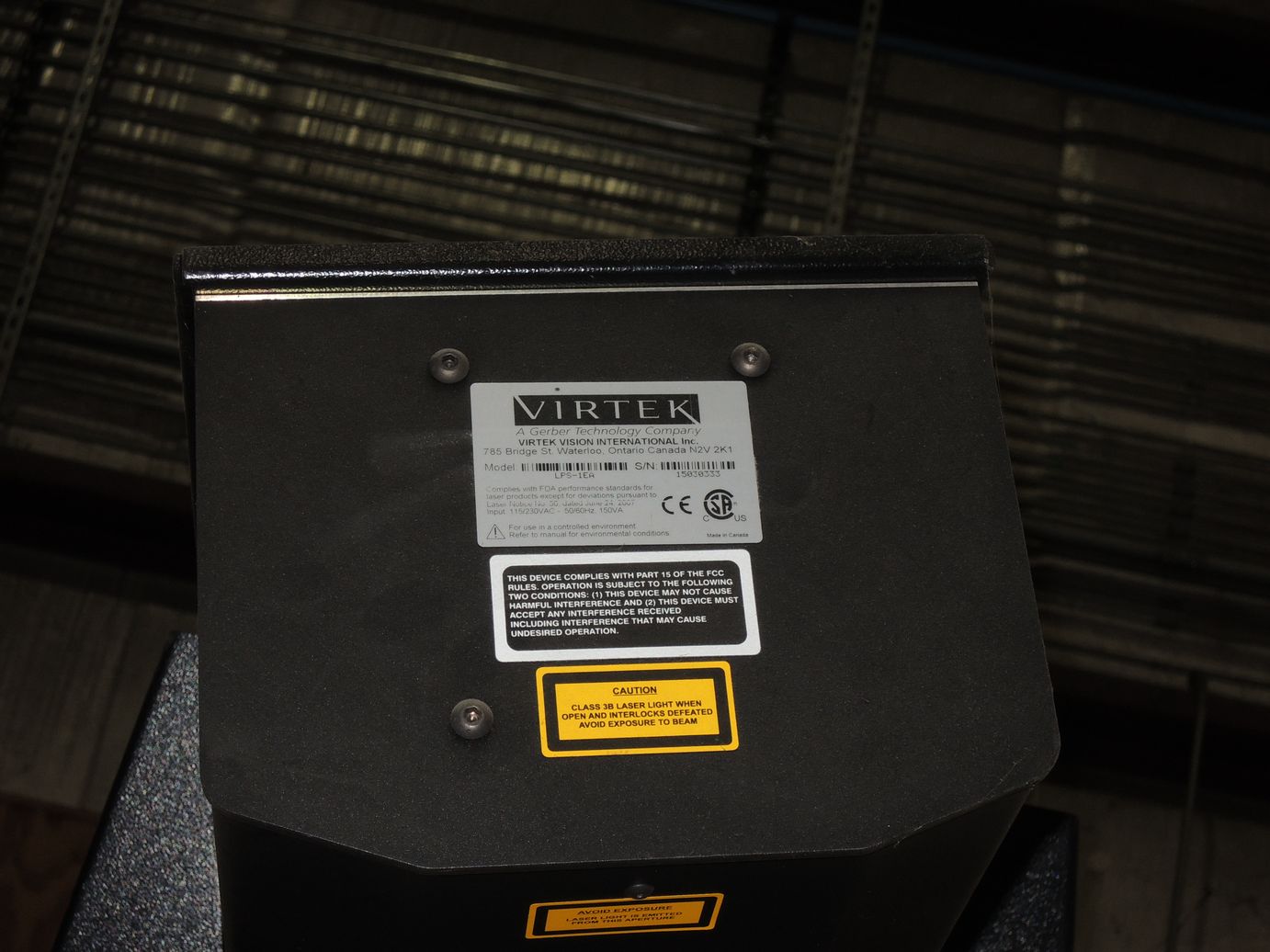 Virtek Laser QC 1200 Laser Inspector Parts Scanner Machine - The ...