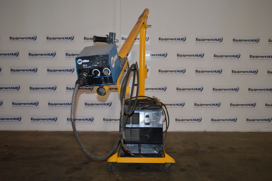 Miller CP-302 Mig Welder w/ 22A Wire Feeder, Boom Cart (CL-171116 ...