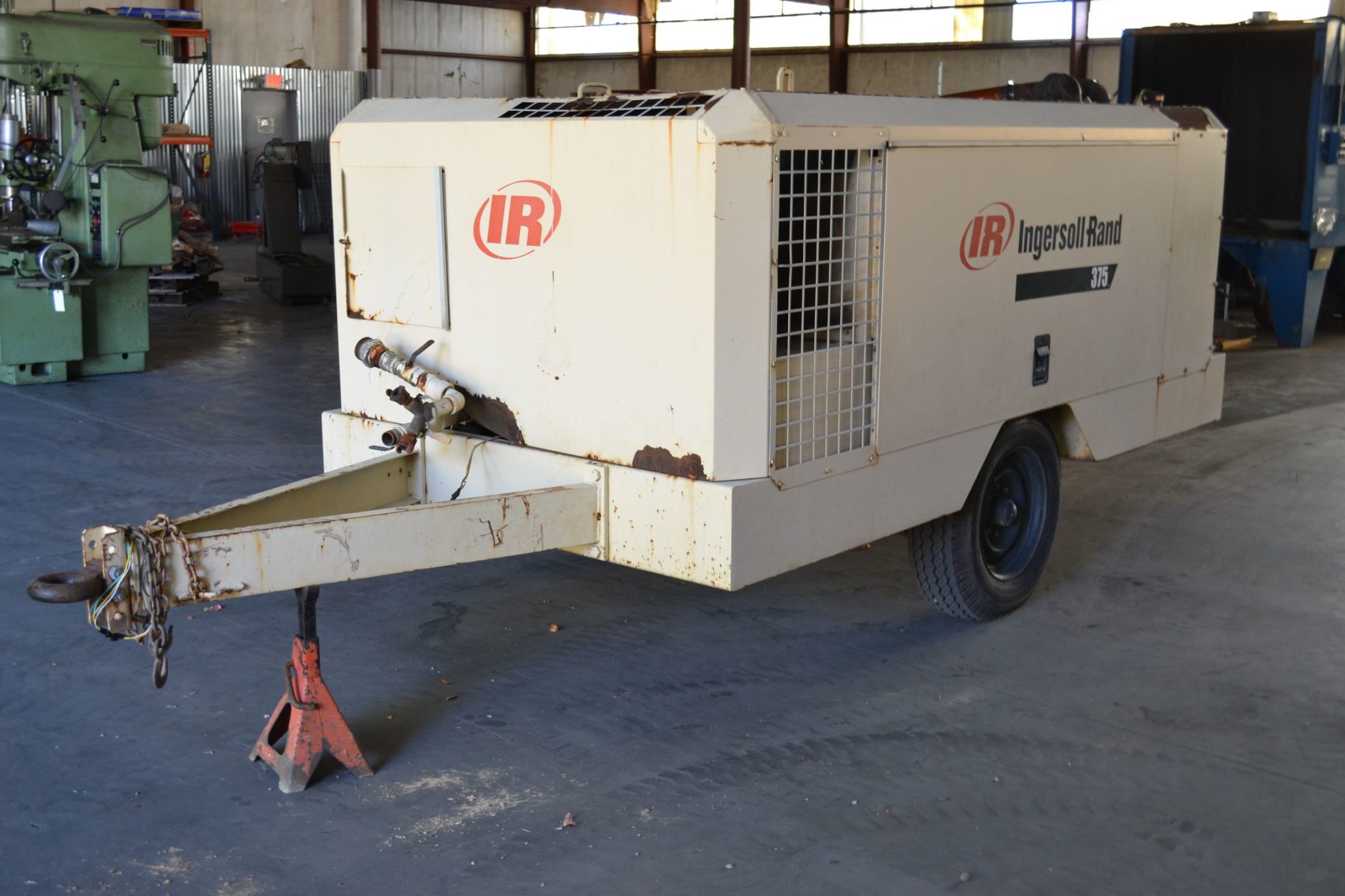 Ingersoll Rand 375-WCU Portable Diesel Cummins Engine Air Compressor ...