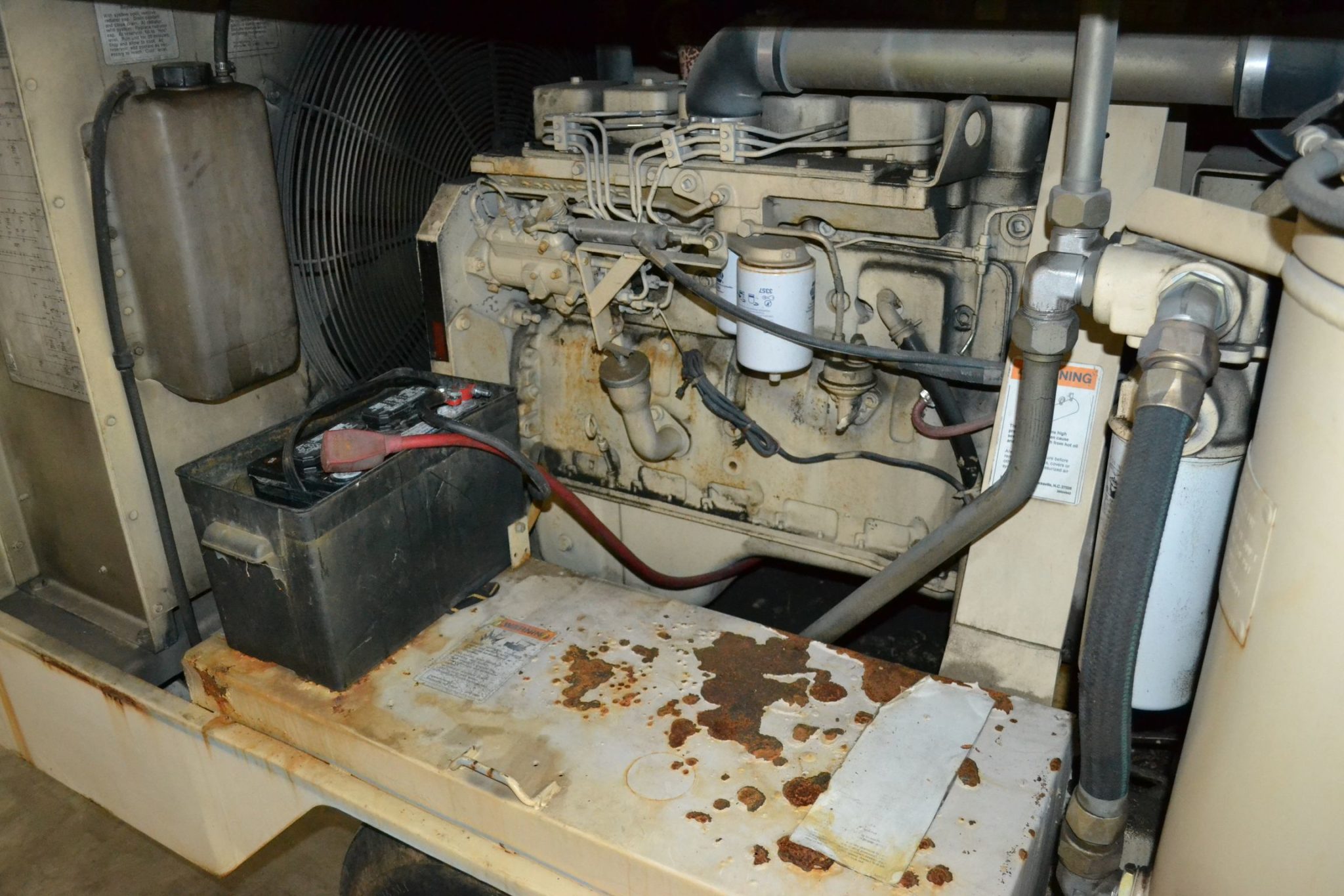 Ingersoll Rand 375-WCU Portable Diesel Cummins Engine Air Compressor ...