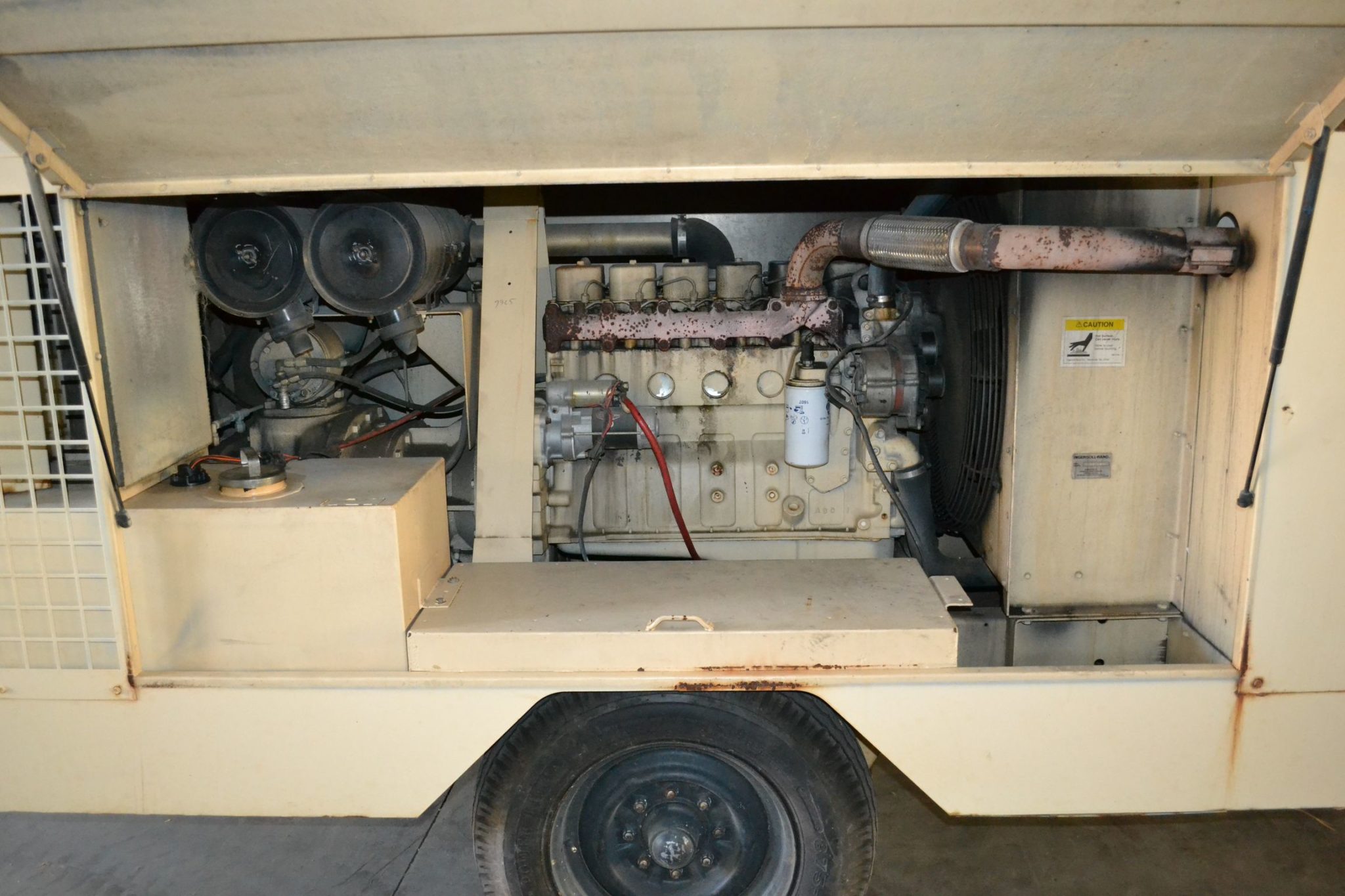 Ingersoll Rand 375-WCU Portable Diesel Cummins Engine Air Compressor ...