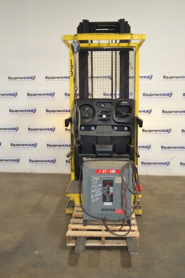 Hyster R30XMS2 24V Stand On Electric Order Picker Forklift w/ Charger ...
