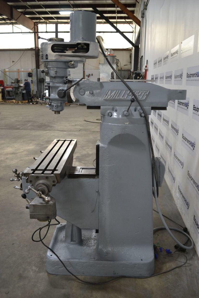 Millport 2S 9" x 42" Vertical Milling Machine w/ Servo 140 Power Feed ...