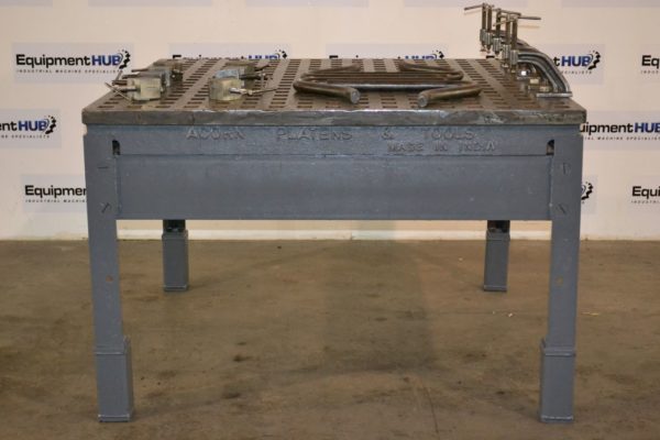 Acorn 60″ x 60″ Welding Platen / Table on Stand w/ Clamps - The ...