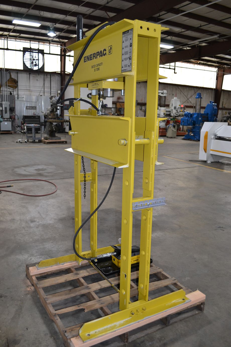 Enerpac H Frame 50 Ton RC-506 Cylinder 1Z907 Air Over Hydraulic Press ...