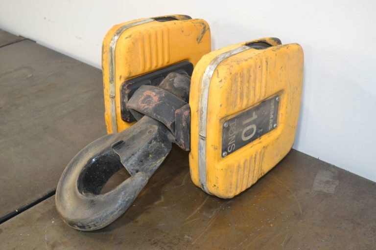 Demag 10 Ton 2 Sheave Cable Pulley Block Crane Hook - The Equipment Hub