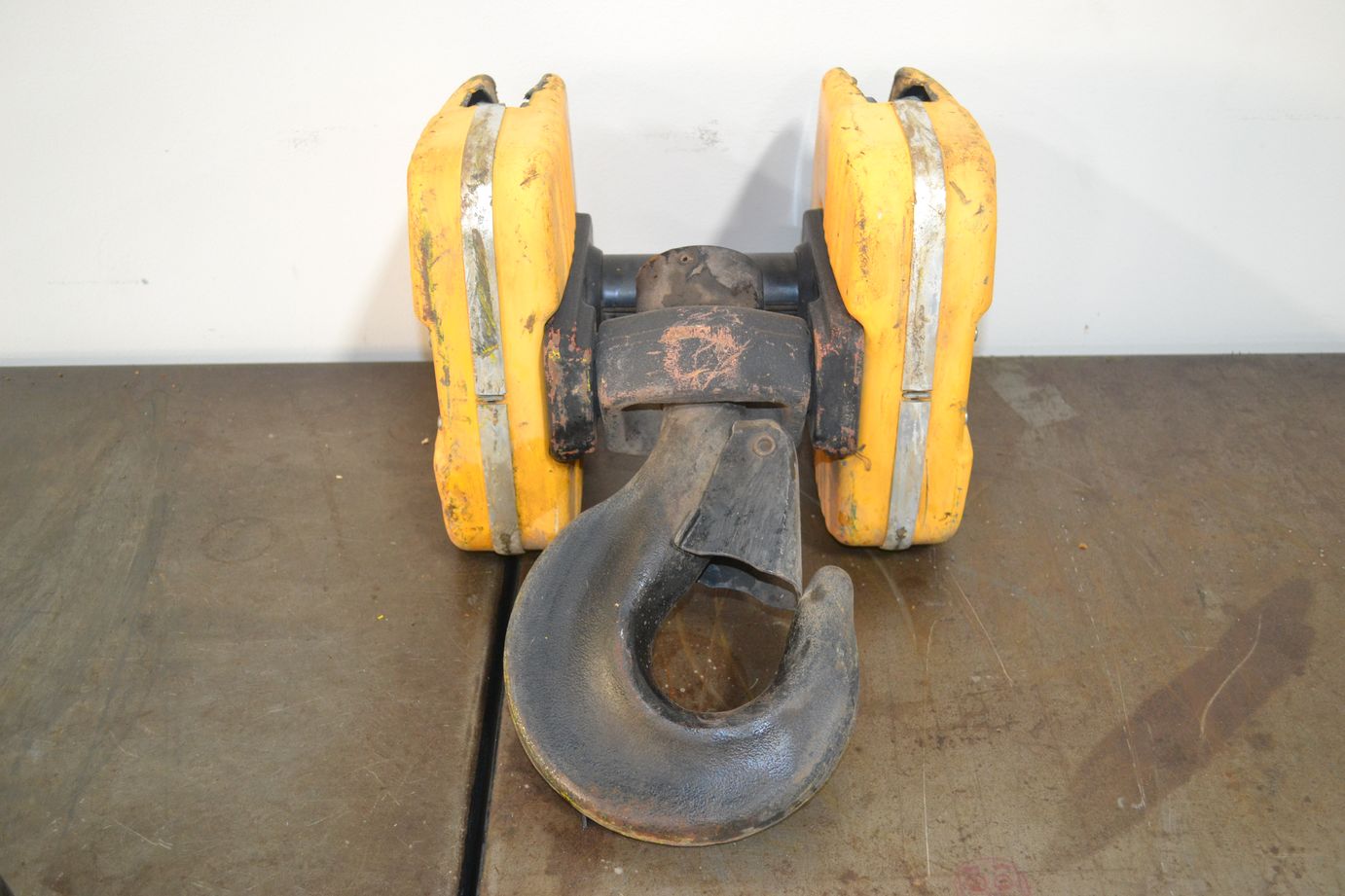 Demag 10 Ton 2 Sheave Cable Pulley Block Crane Hook - The Equipment Hub
