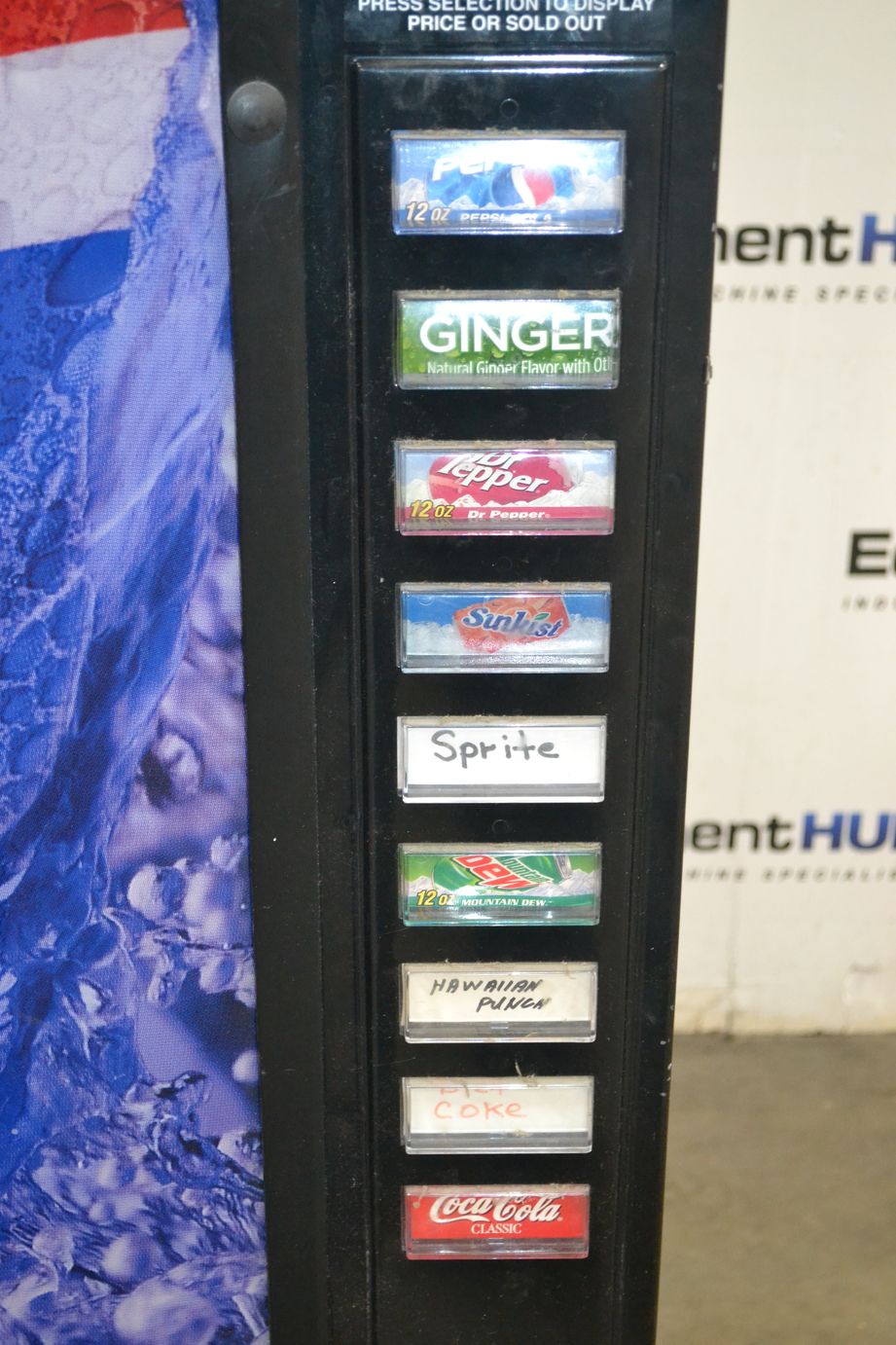 Dixie-Narco DN 501E MC/S11-9 Pepsi Drink Vending Machine - The ...
