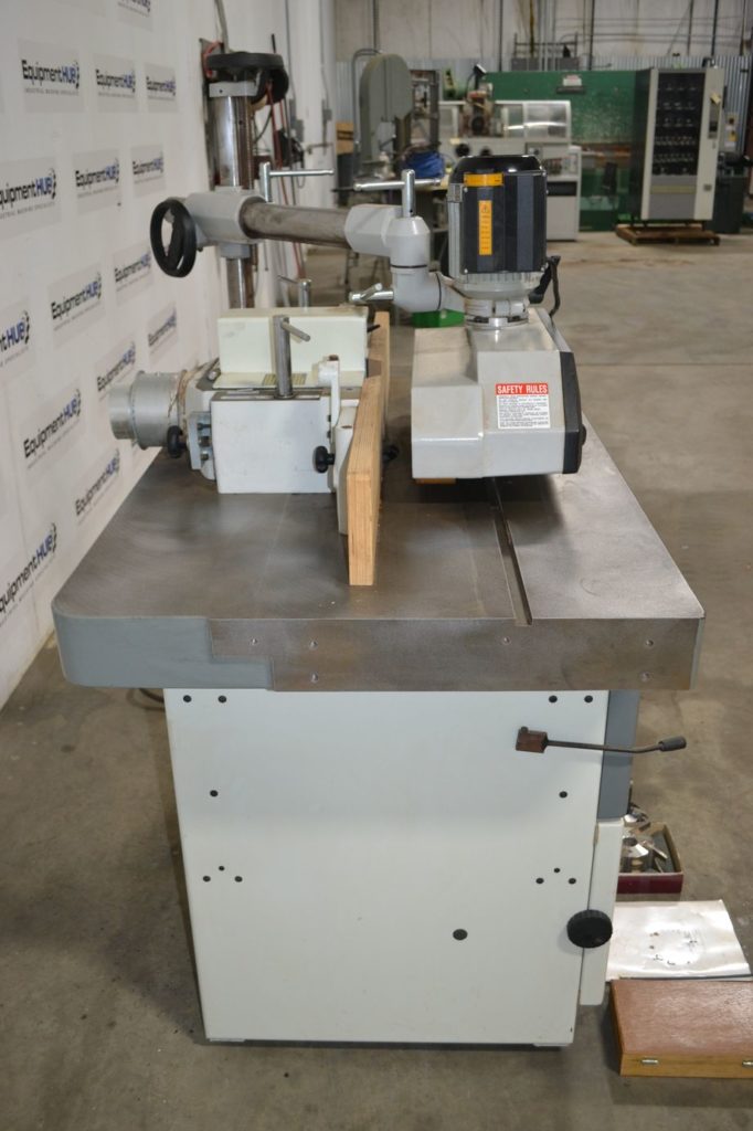 SAC TS120 Heavy Duty 9HP Shaper w/ Comatic AF/48 Power Stock Feeder ...