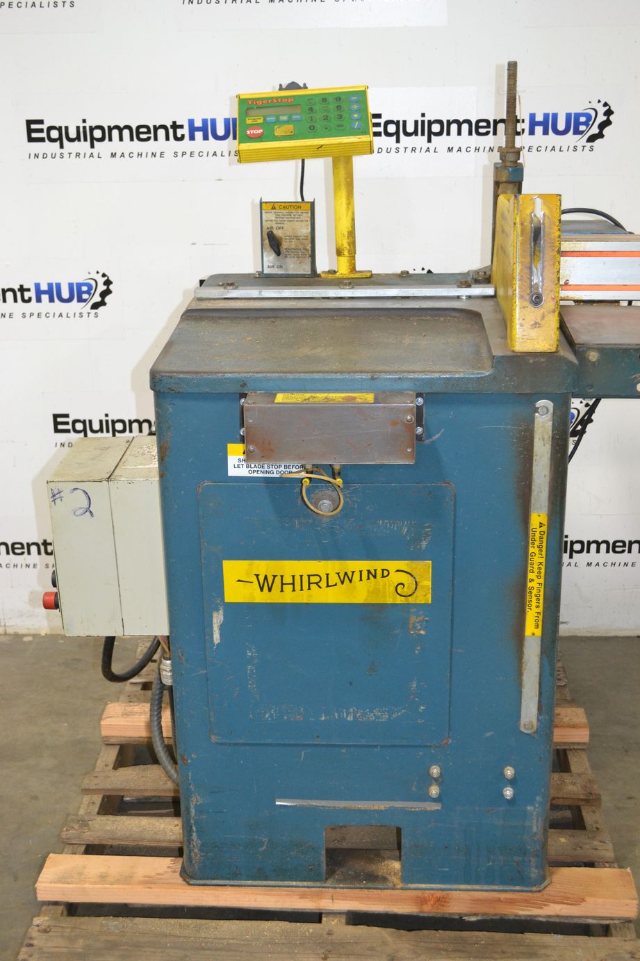 Whirlwind 212 18" Cut Off, UpCut Saw w/ TigerStop TS12 Pusher Fence ...
