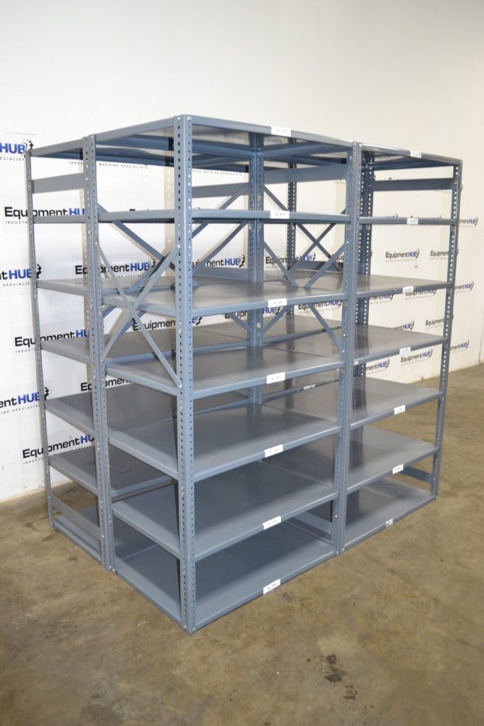 (4) 7 Tier Level Metal Storage Racking Shelves, Shelving, 36" W x 24" D ...
