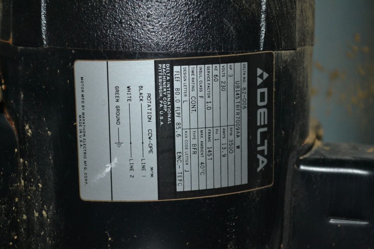 Delta 43-375 Two-Speed Heavy Duty Wood Shaper - The Equipment Hub