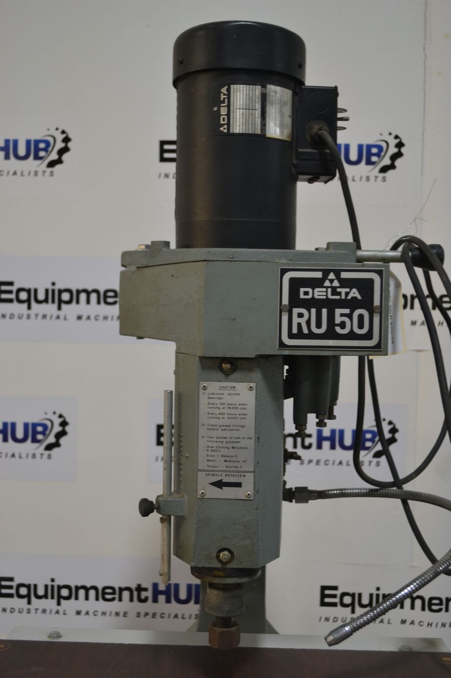 Delta RU-50 Over Arm Head Pin Router, 2HP - The Equipment Hub