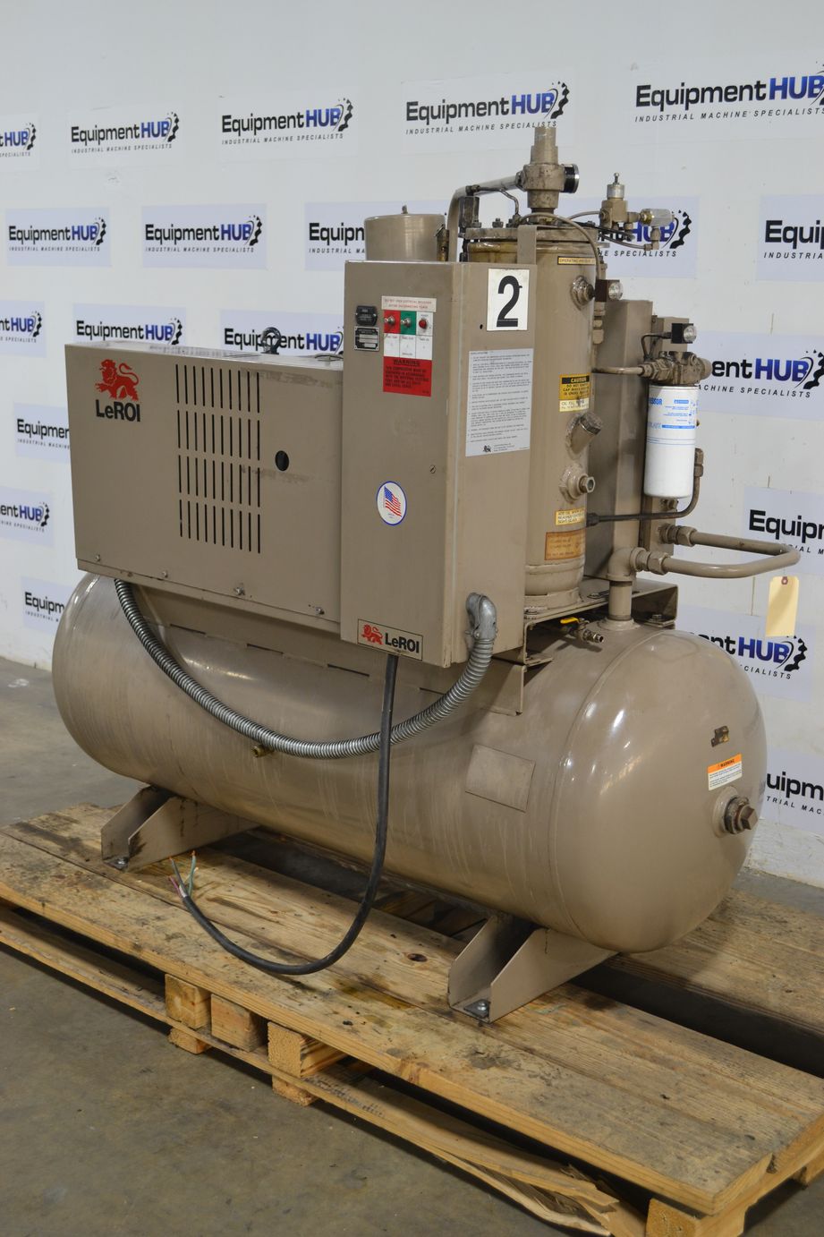 Leroi CUB BASIC 25 HP Rotary Screw Air Compressor w/ Holding Tank - The ...