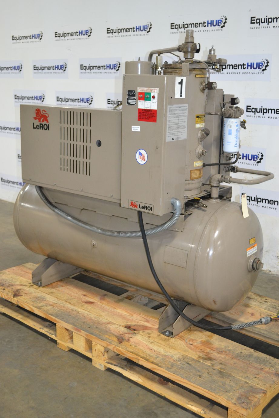 Leroi CUB BASIC 25 HP Rotary Screw Air Compressor w/ Holding Tank - The ...