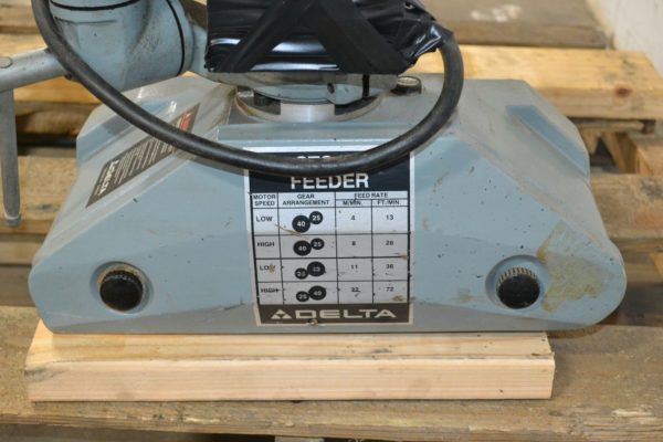 Delta 34-995 3 Roll 4-Speed 1HP Power Stock Feeder - The Equipment Hub