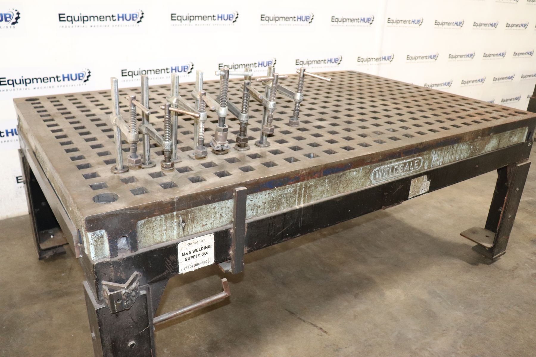 Weldsale 5' x 10' Platen Welding Table w/ Heavy Duty Steel Stand - The ...