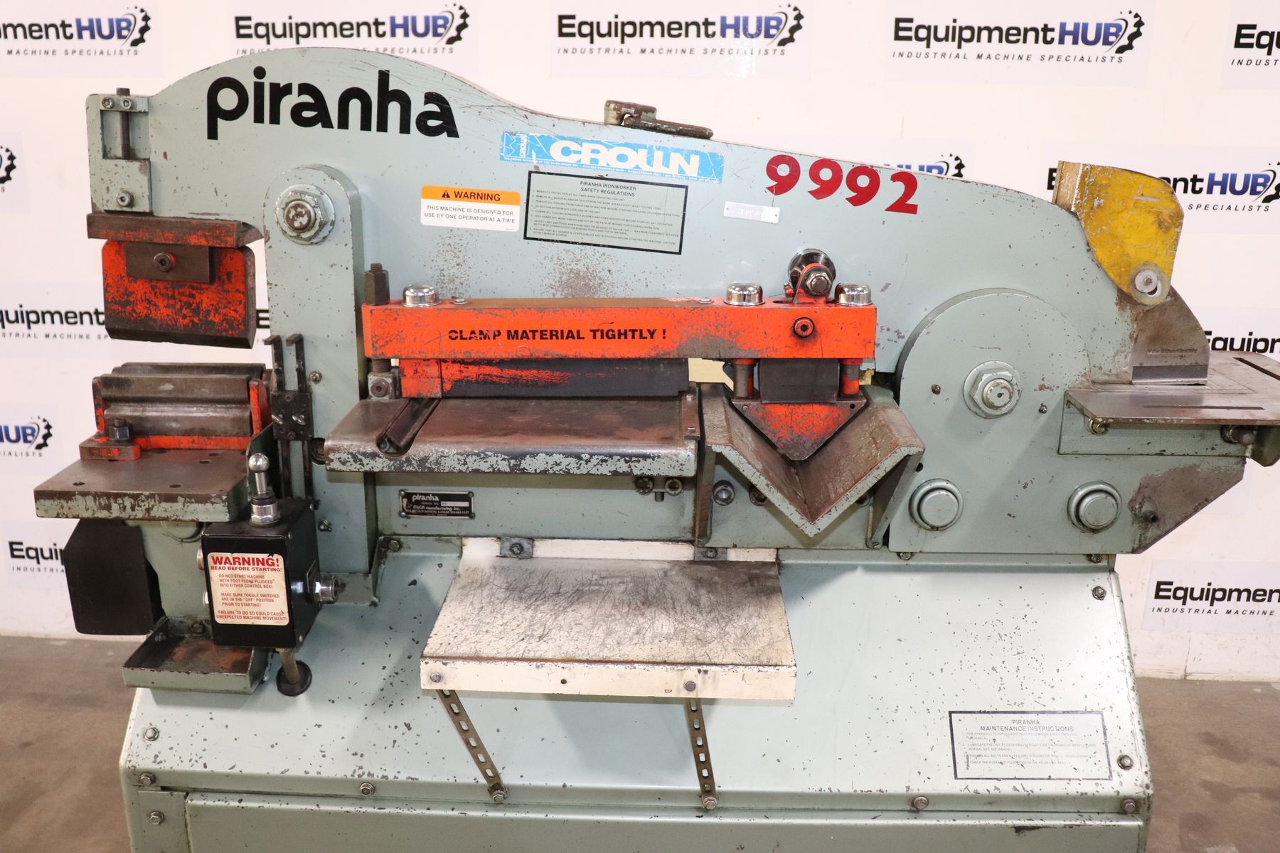 Piranha P3 50 Ton Hydraulic Ironworker - The Equipment Hub