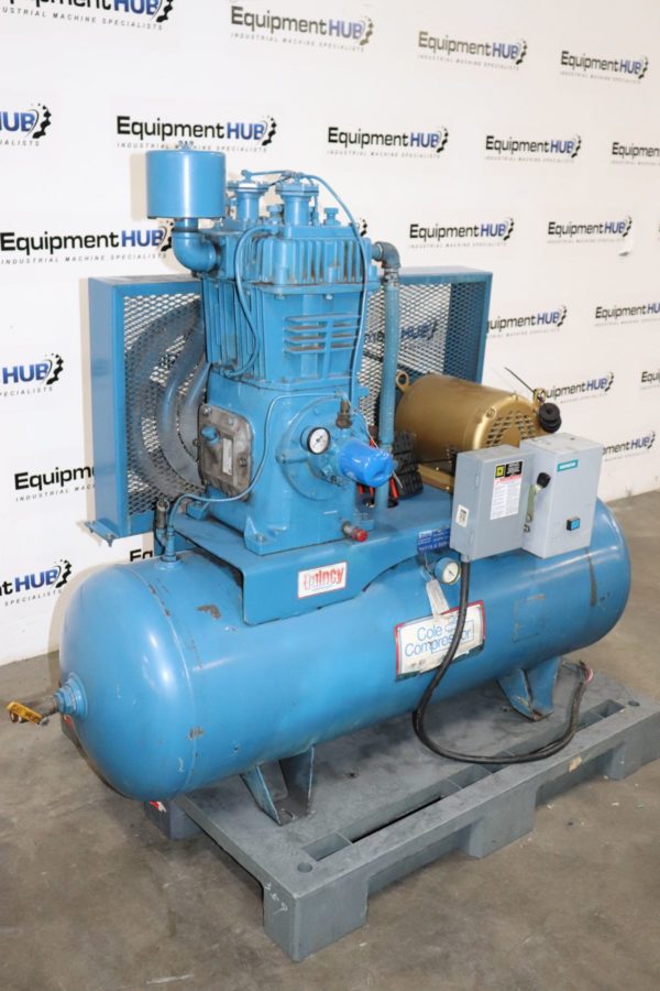 Quincy 340 7.5HP Reciprocating Horizontal 120 Gallon Air Compressor ...