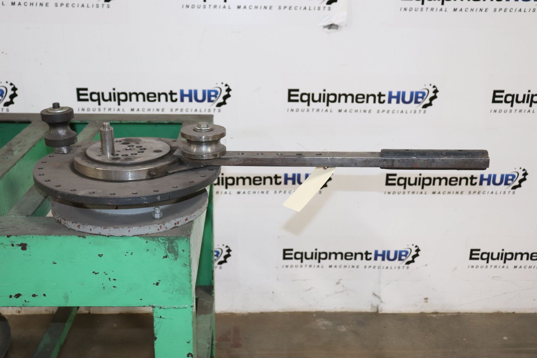 Manual Tube Bender on Heavy Duty Steel Table Frame - The Equipment Hub