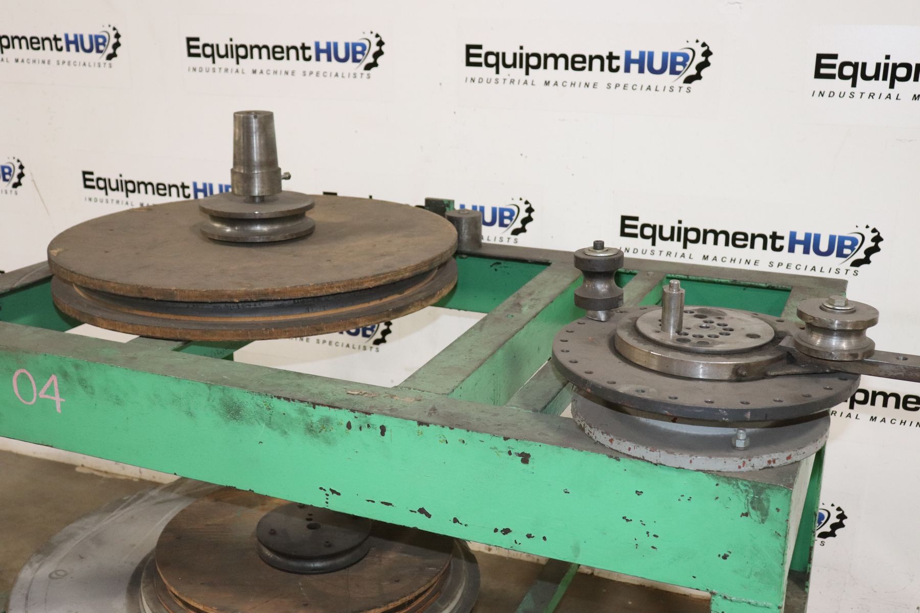 Manual Tube Bender on Heavy Duty Steel Table Frame - The Equipment Hub