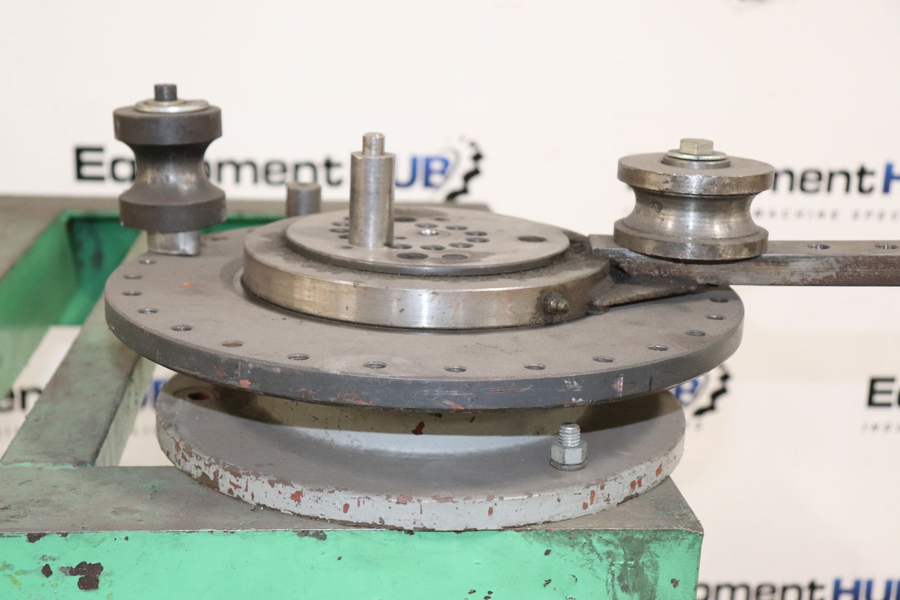 Manual Tube Bender on Heavy Duty Steel Table Frame - The Equipment Hub