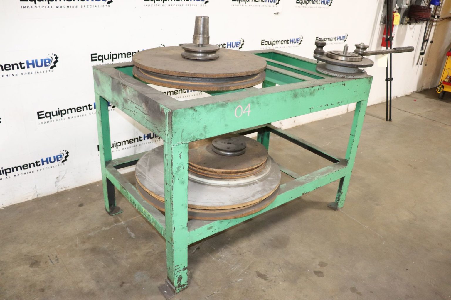 Manual Tube Bender on Heavy Duty Steel Table Frame - The Equipment Hub