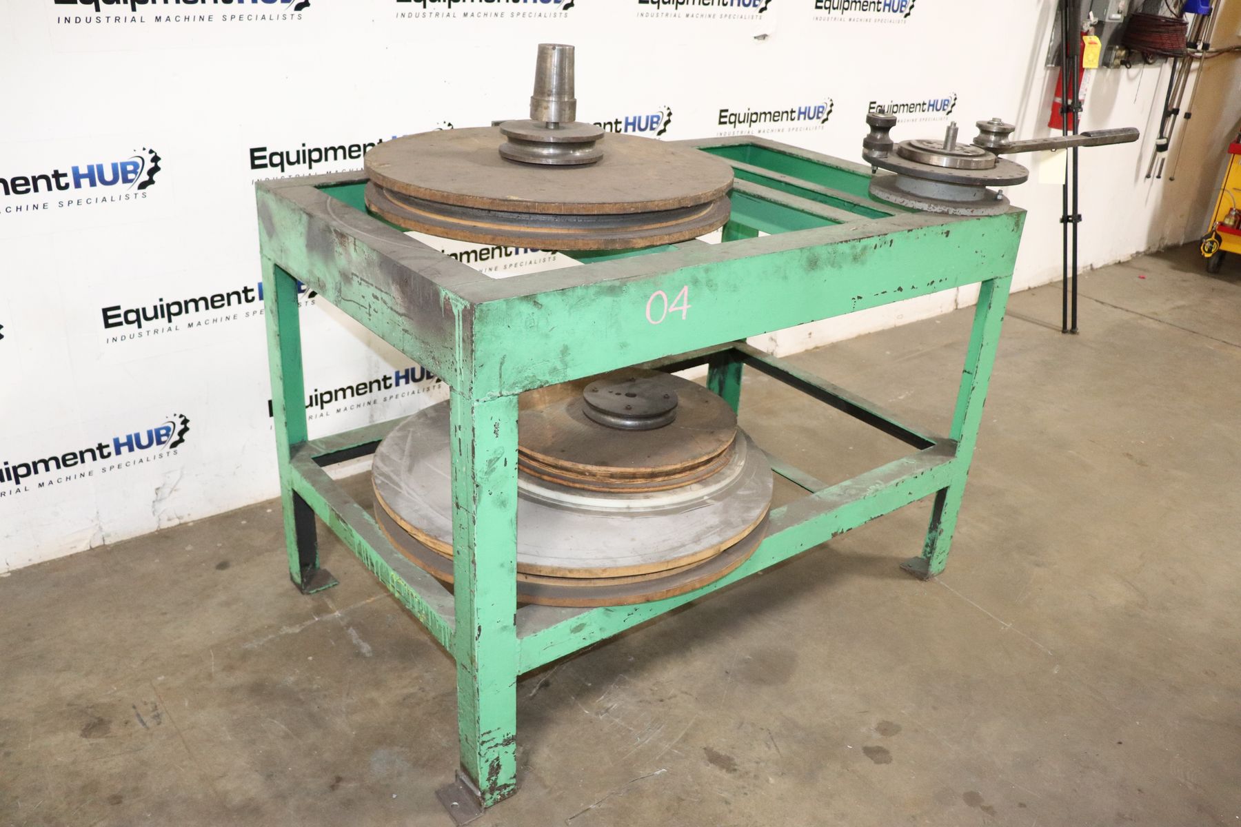 Manual Tube Bender on Heavy Duty Steel Table Frame - The Equipment Hub