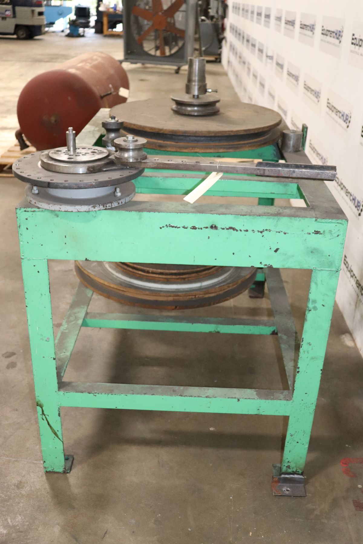Manual Tube Bender on Heavy Duty Steel Table Frame - The Equipment Hub