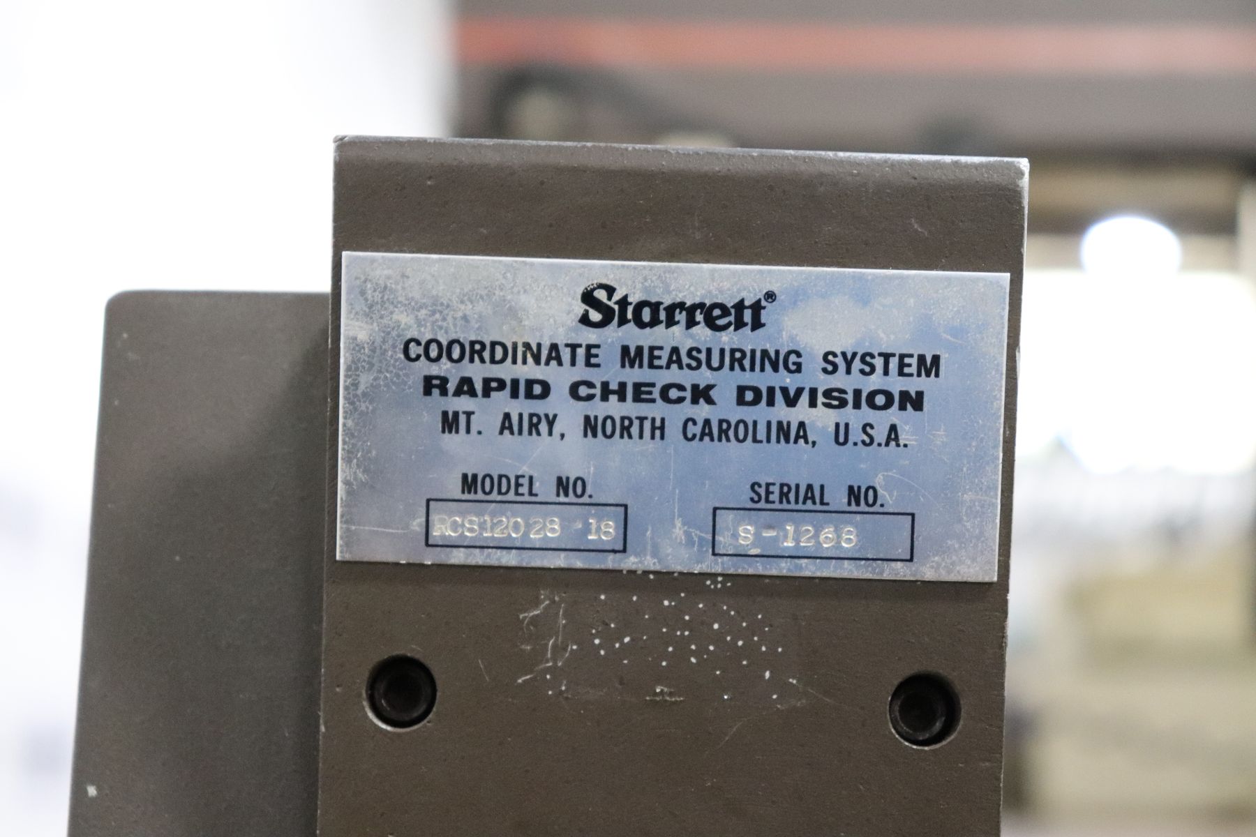 Starrett RCS12028-18 128" x 28" x 18" Coordinate Measurement Machine ...