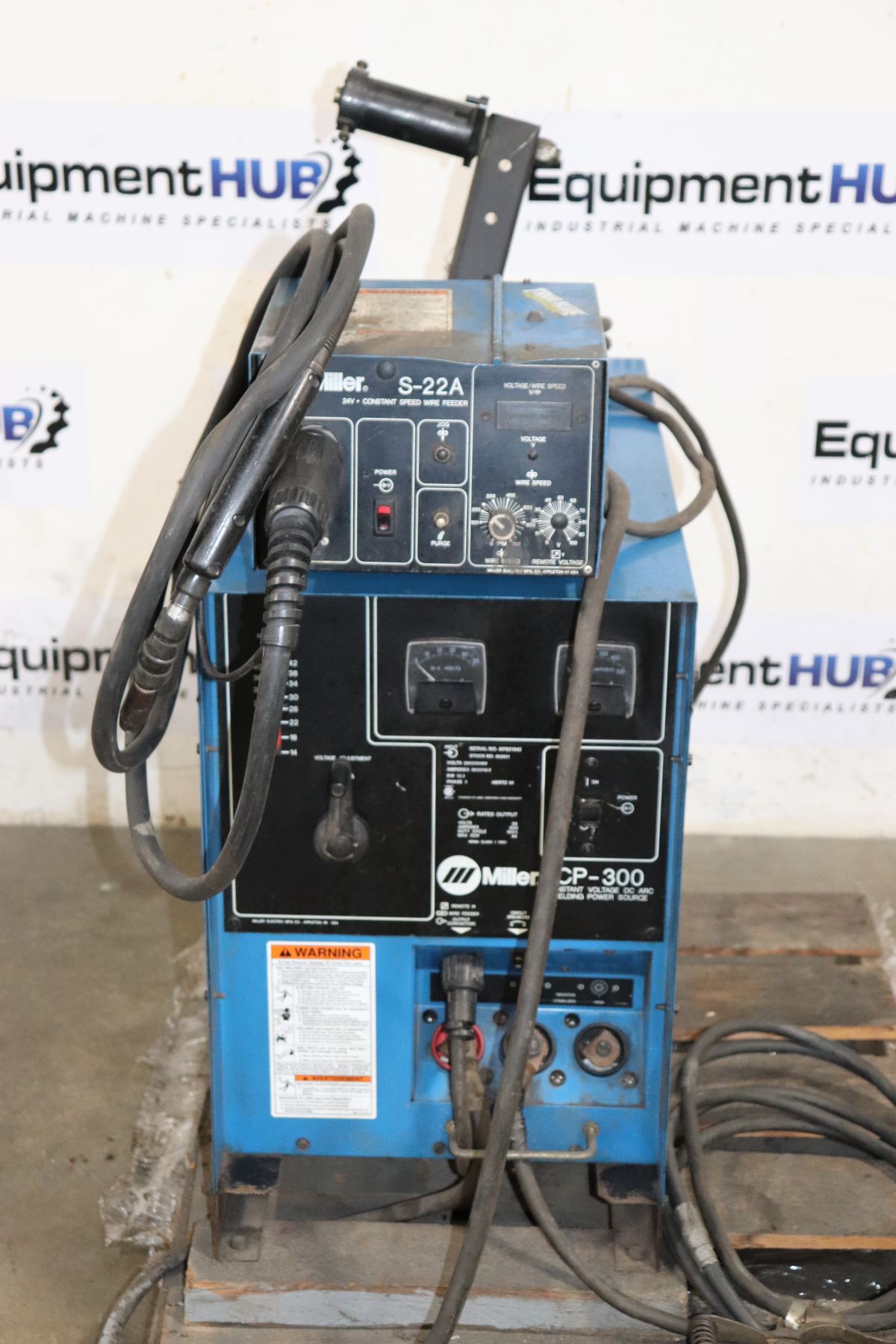 Miller CP-300 DC Mig Welder with Miller S-22A 24V Wire Feeder - The ...
