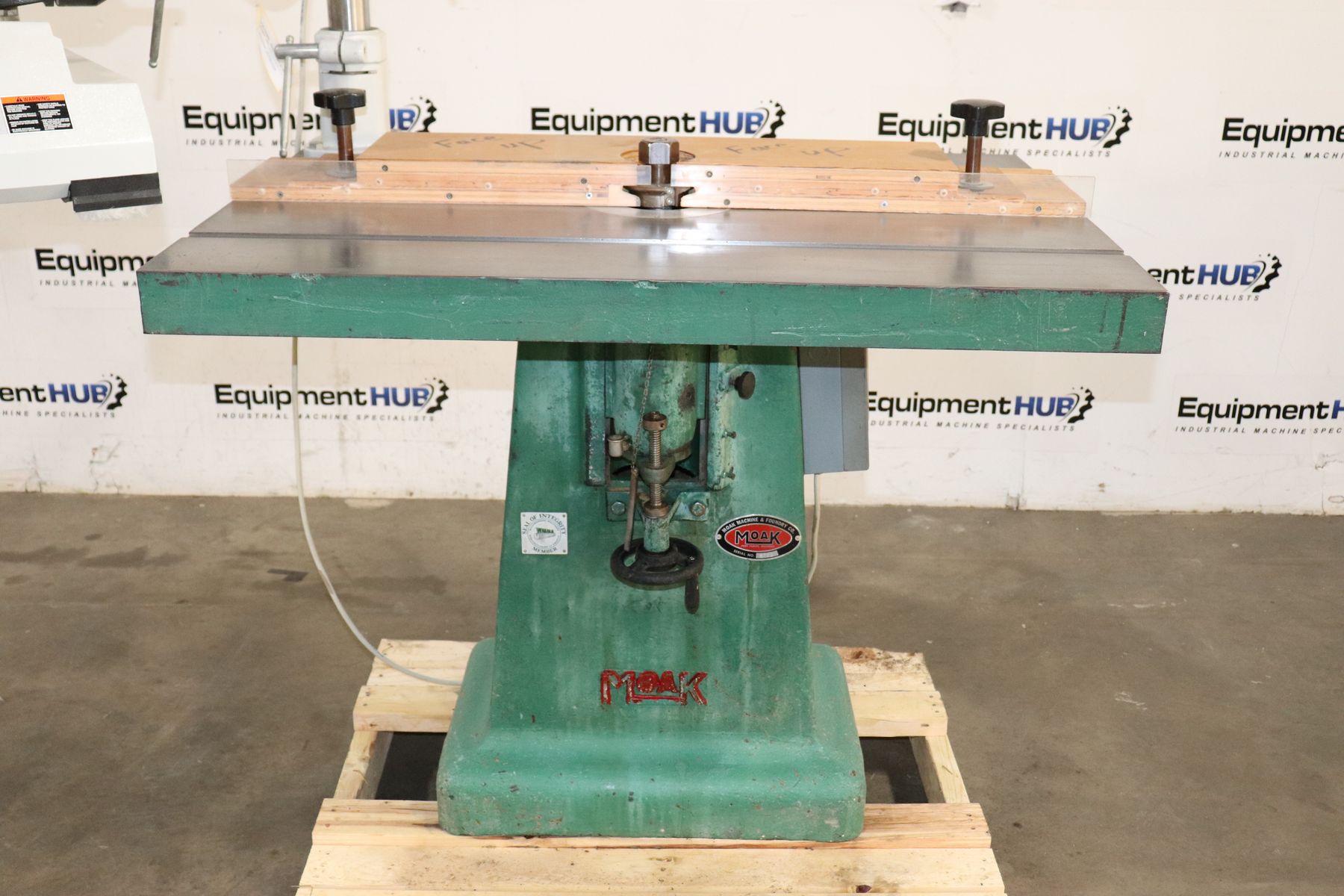 Moak 5HP Wood Shaper w/ Maggi Steff 2044 Power Stock Feeder - The ...