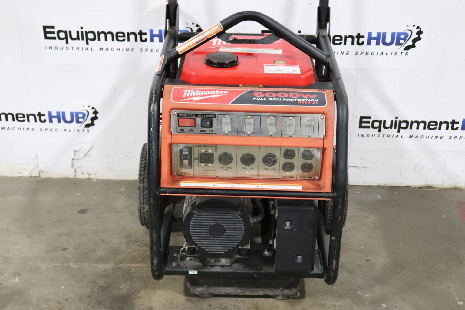 Milwaukee 4960-24 6000 Watt Honda Engine Gas Powered Generator - The ...