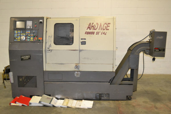 Hardinge SG-42 Conquest T42 CNC Slant Bed Lathe w/ Fanuc Controller ...