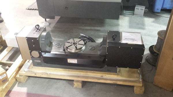 Haas TR210 2-Axis Trunnion Rotary Table and V6105 5-Axis Machine Vice ...