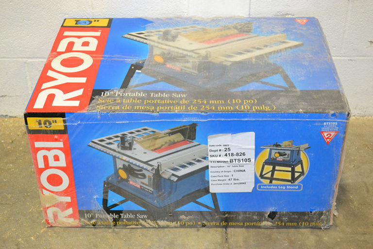 Ryobi BTS10S 10″ Portable Table Saw - The Equipment Hub