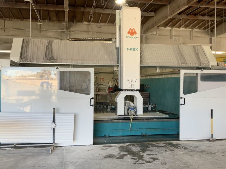 Poseidon T-Rex 5 Axis CNC Vertical Machining Center / Bridge Saw (2018 ...