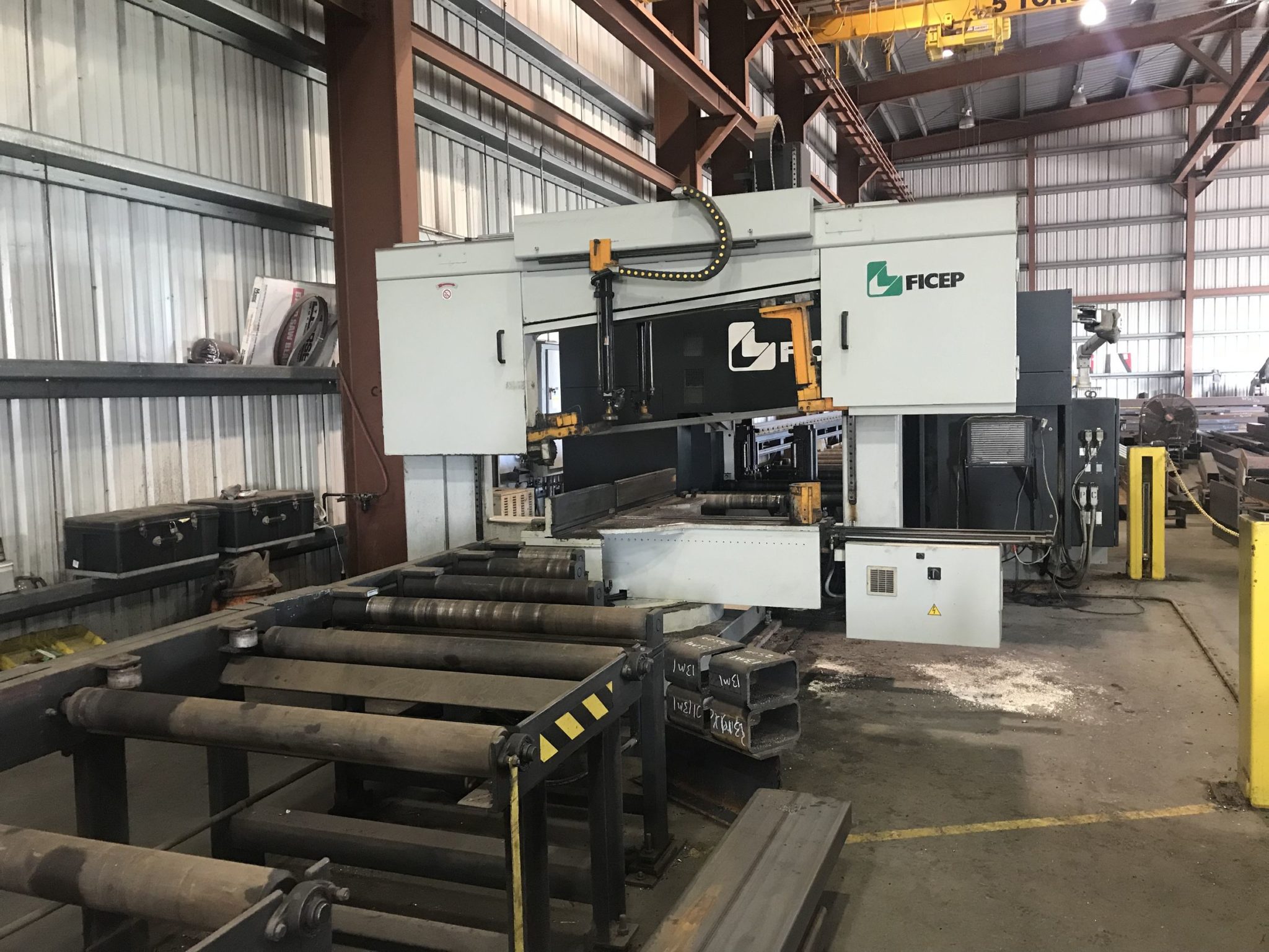 Ficep 1001 DZB Beam Line Drill / Saw Conveyor System - The Equipment Hub