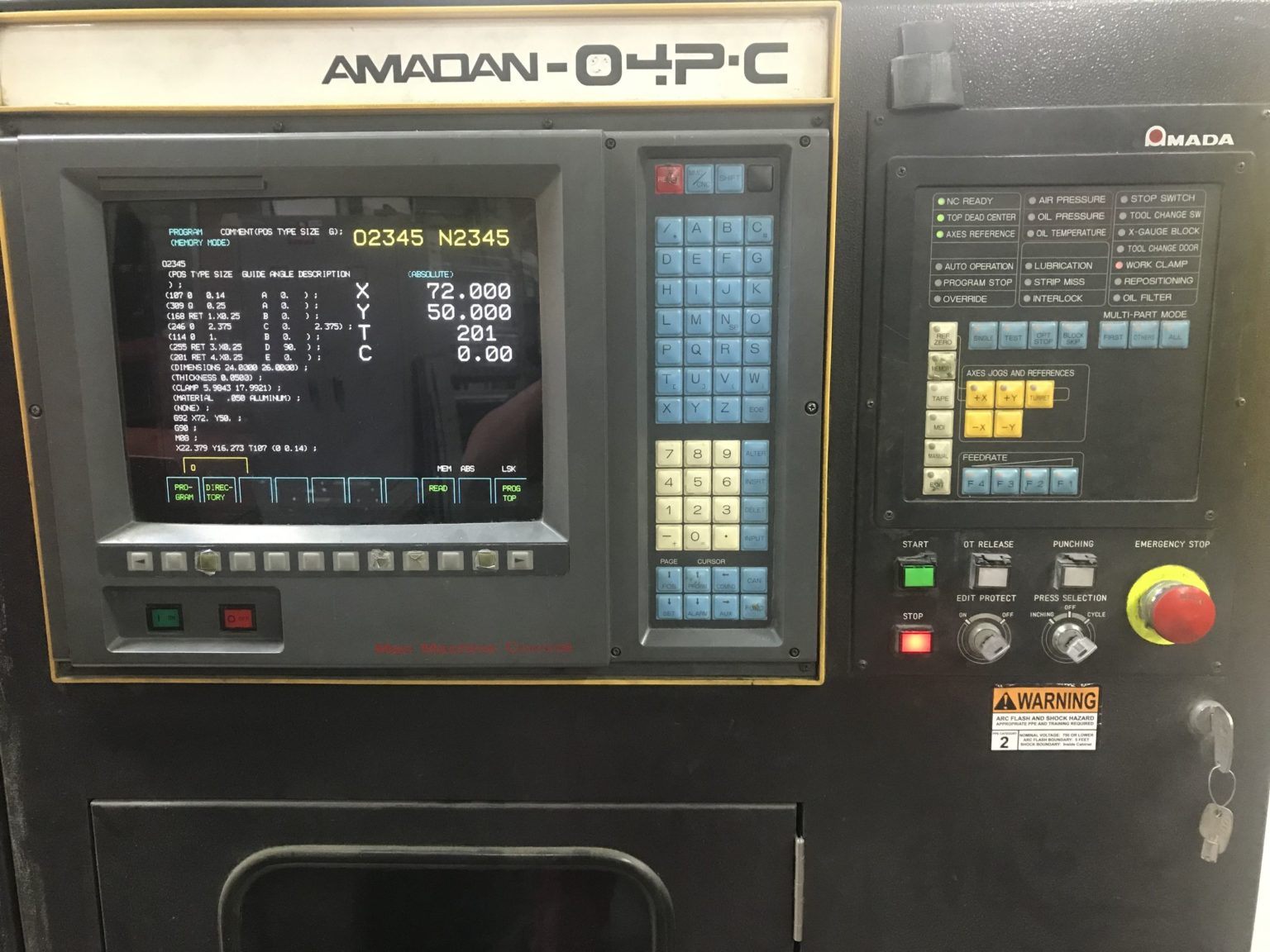 Amada Pega 357 CNC Turret Punch Press w/ Auto Index & Tooling - The ...