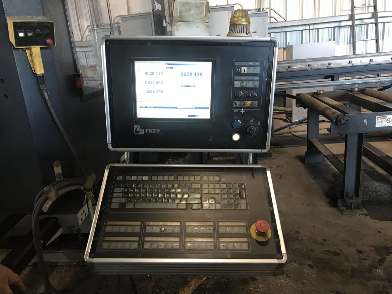 Ficep 1001 DZB Beam Line Drill / Saw Conveyor System - The Equipment Hub