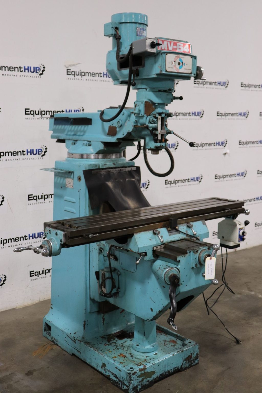 Amstar MV-54 10" x 54" Variable Speed Vertical Milling Machine w/ Power ...