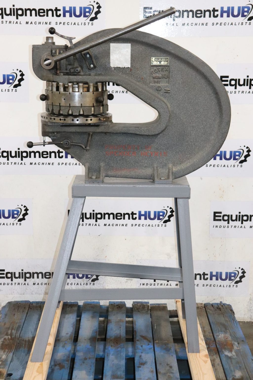 Rotex 18-A 18" Throat Hand Operated Turret Punch Press w/ Stand - The ...
