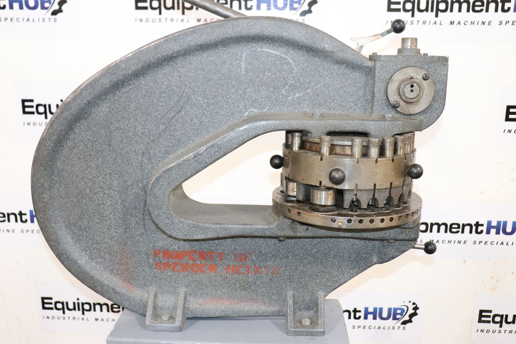 Rotex 18-A 18" Throat Hand Operated Turret Punch Press w/ Stand - The ...