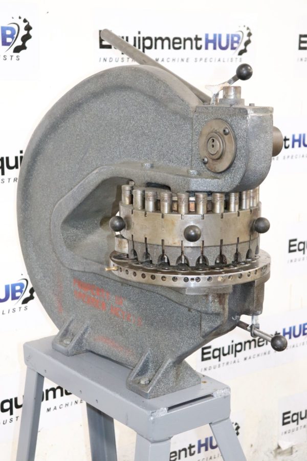 Rotex 18-A 18" Throat Hand Operated Turret Punch Press w/ Stand - The ...