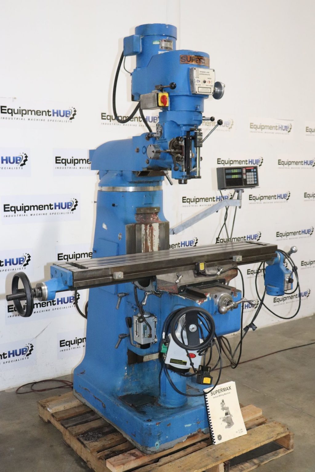 Supermax YC-1-1/2VS 9" x 49" Vertical Milling Machine w/ Sony DRO ...