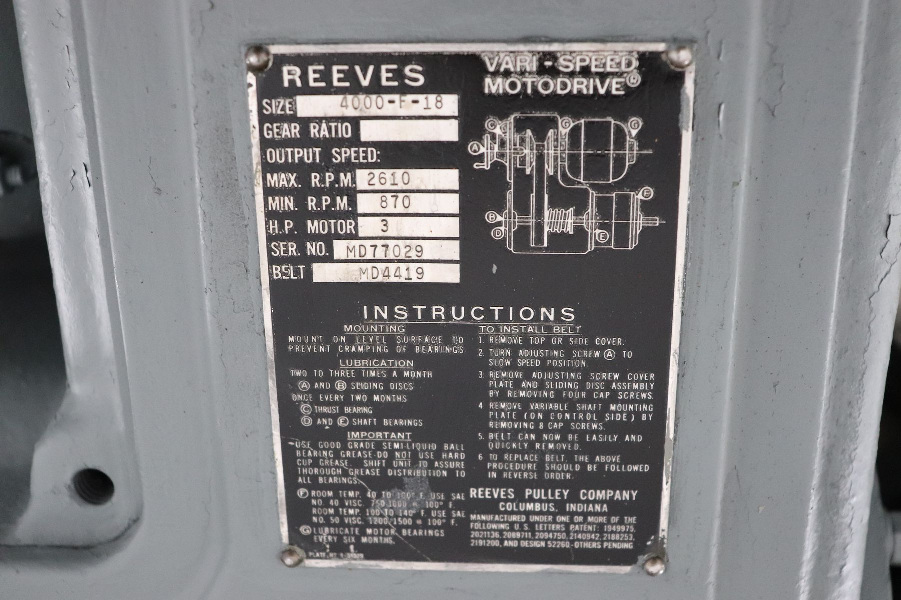 V & O 25T 25 Ton OBI High Speed Punch Press with Reeves Vari-Speed ...