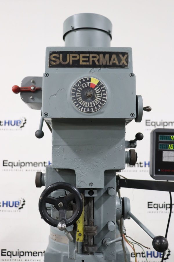 Supermax YCM-16VS 9" x 49" Vertical Milling Machine w/ DRO & Power Feed ...