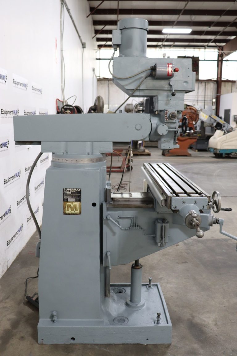 Supermax YCM-16VS 9" x 49" Vertical Milling Machine w/ DRO & Power Feed ...